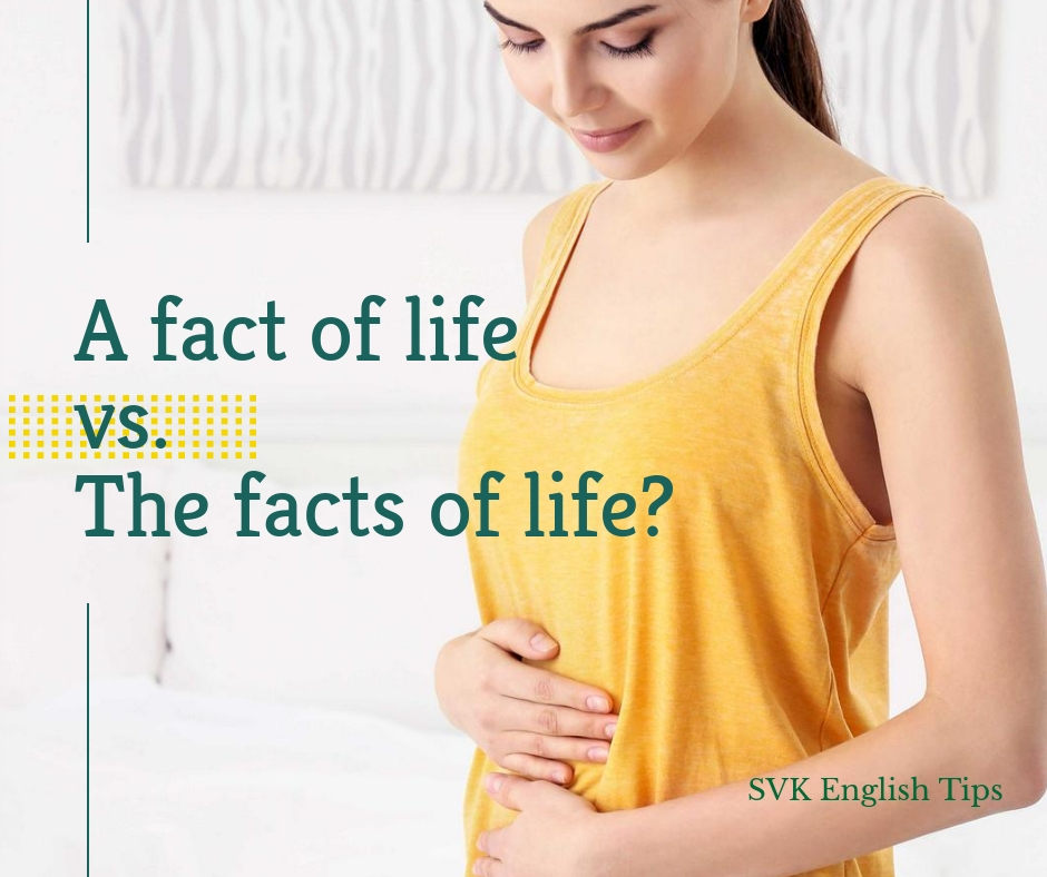 A fact of life vs. The facts of life - SVK